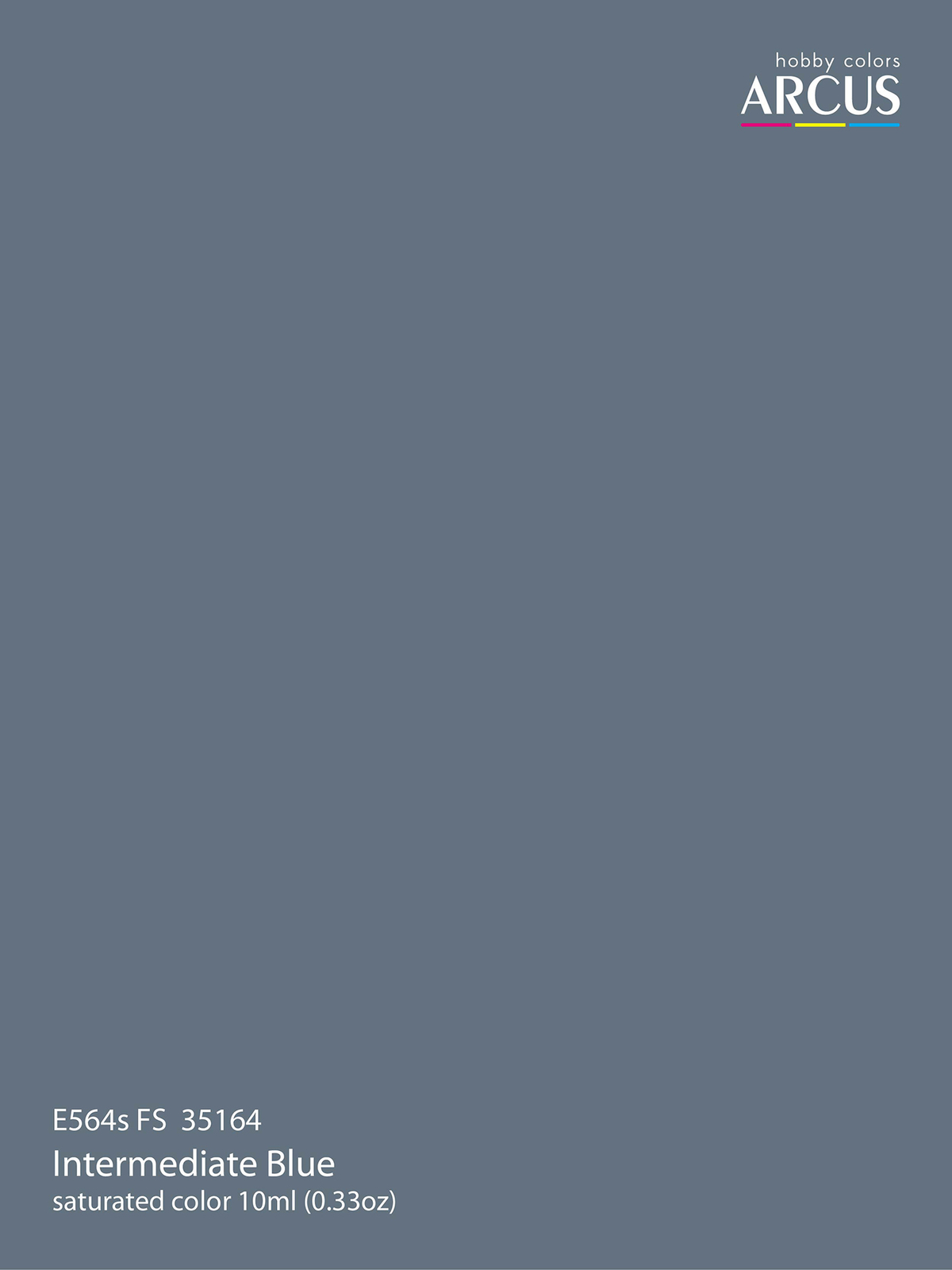 Arcus 564 Enamel paint USAF FS 35164 Intermediate Blue Saturated color ...