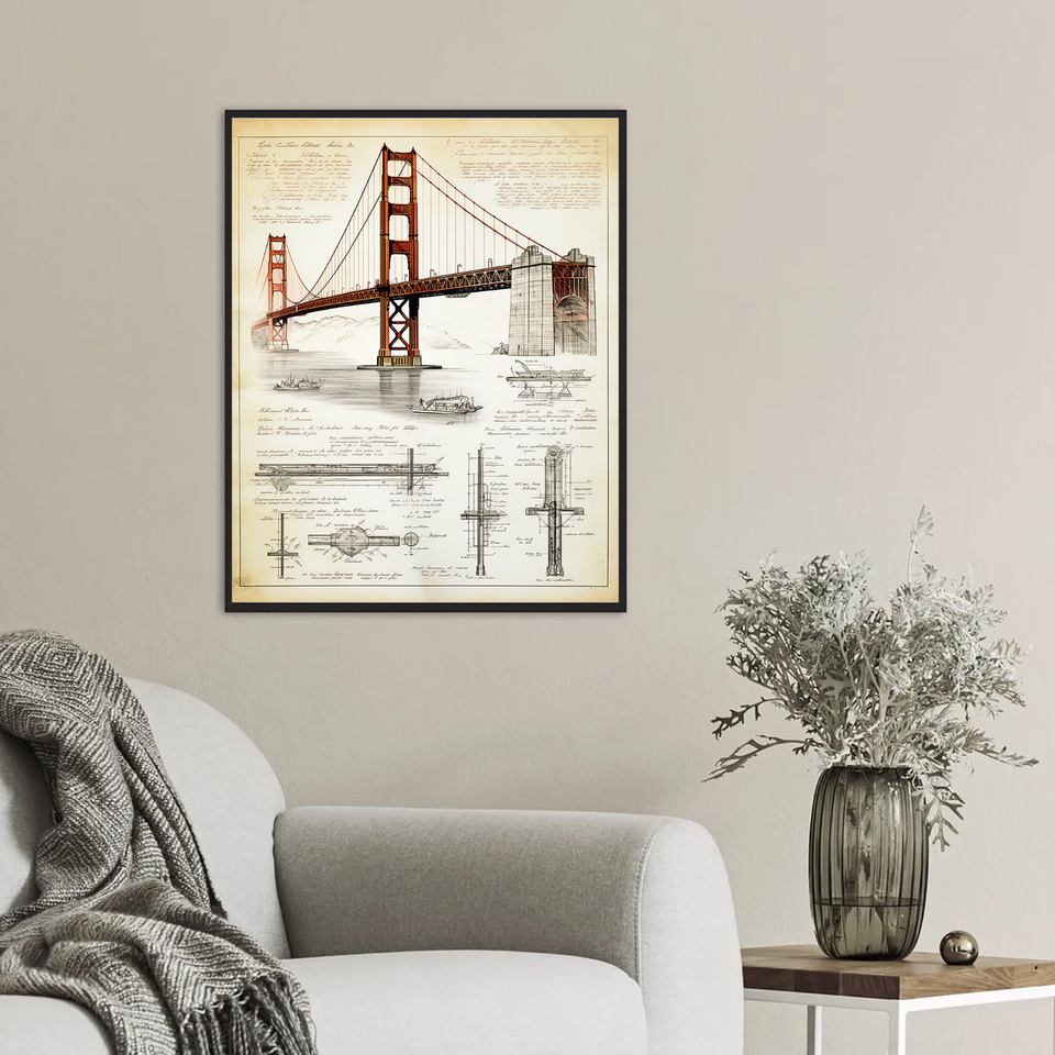 Golden Gate Bridge Poster- Golden Gate Bridge Wallpaper, San Francisco ...