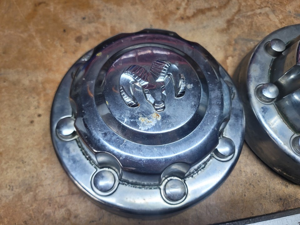 (2) 1998-2001 Dodge Ram 3500 Dually Hub Caps Center Caps 52038271 OEM ...
