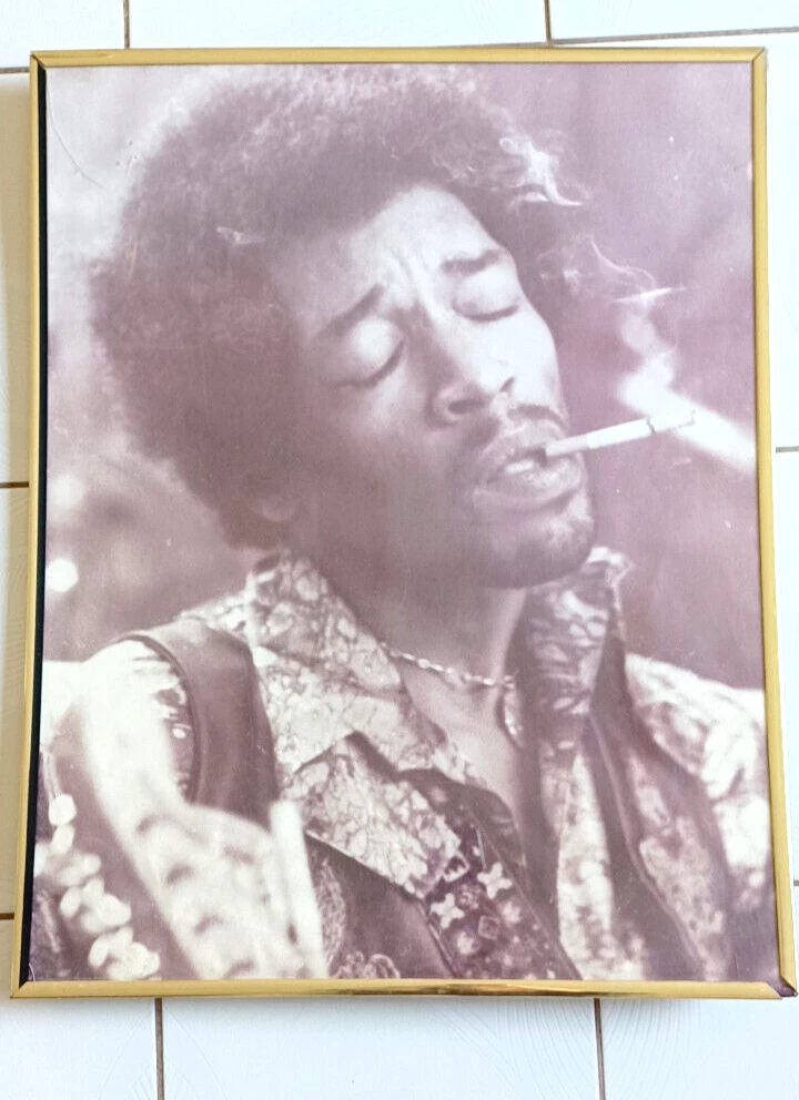 Jimi Hendrix Smoking Poster