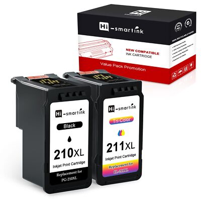 2PK PG-210XL CL-211XL Ink Cartridge replacement for Canon PIXMA MP230 ...