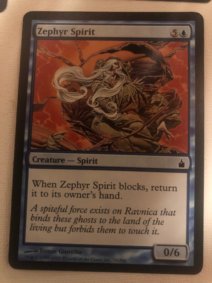 Zephyr Spirit Creature-Spirit X4 MTG NM | eBay
