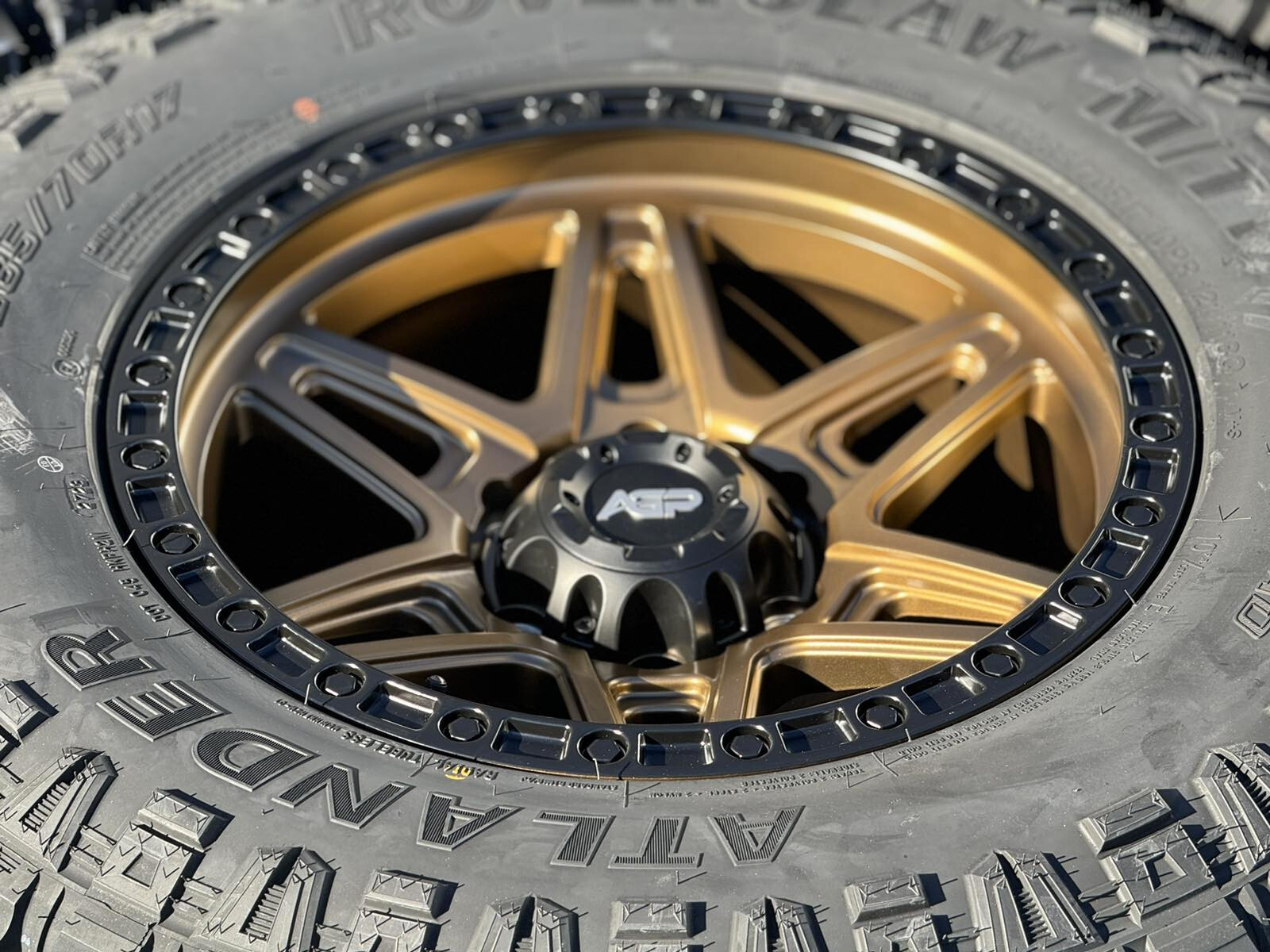 17" AGP 307 Wheels LT285/70R17 Tires Rims TRD Toyota 4runner Tacoma ...