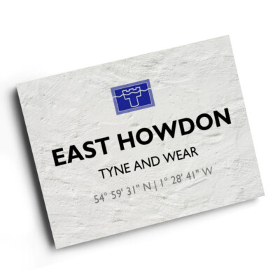 A4 PRINT - East Howdon, Tyne and Wear - Lat/Long NZ3366 | eBay UK