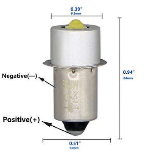 Maglight Maglite LED Bulb 2 Cell C D Conversion Upgrade 200 Lumen ...
