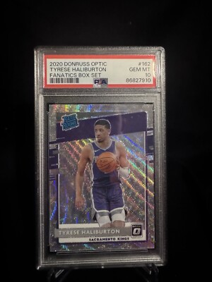 2020-21 Panini Donruss Optic Rated Rookie Holo Prizm Tyrese Haliburton ...