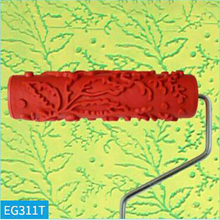 7" Embossing Paint Roller Rubber Embossing Mold for Wall Decoration ...