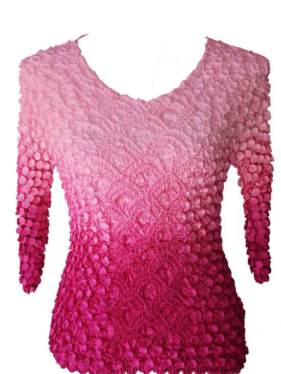 Women's Popcorn Blouse Long Sleeve Floral Print Top Expandable One Size ...