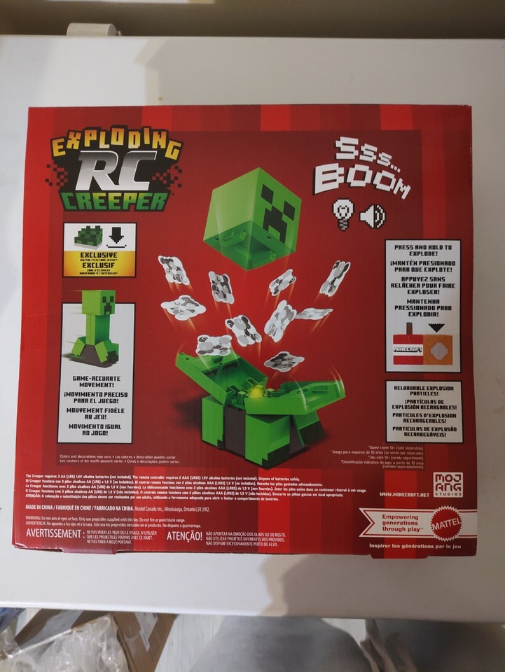 Minecraft Exploding Creeper RC Car & DLC Code Mattel💥 In Hand Ready To ...