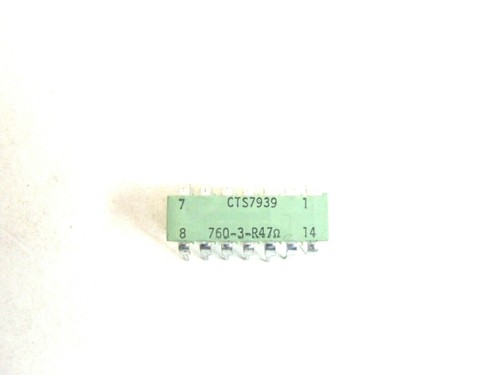 47 Ohm 14 Pin DIP (dual inline package) Resistor (New Old Stock)(QTY 5 ...