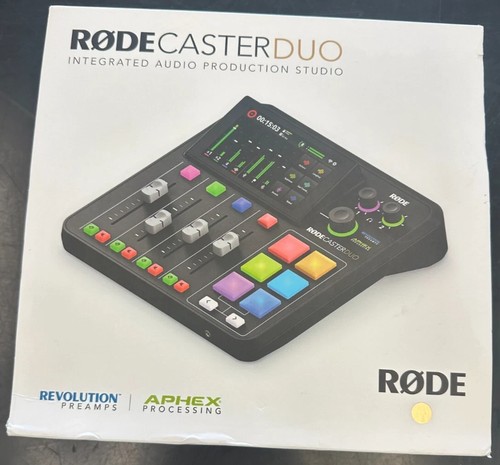 RODE Caster Duo Integrated Audio Production Studio Black USB Mic Mixer ...