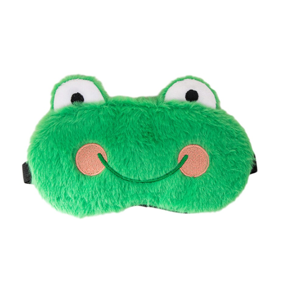 Cute Plush Sleep Eye Mask Aid Travel Shades Blindfold Sleeping Cover ...