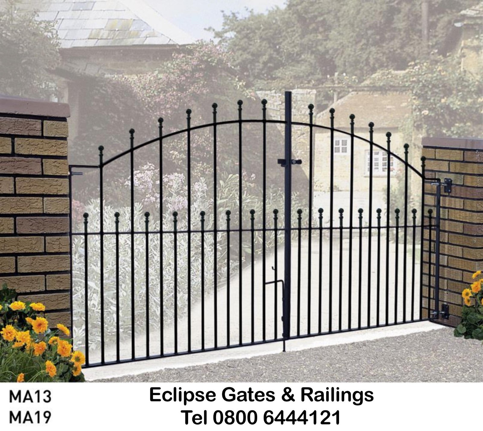 Wrought iron driveway gates metal gates steel gates Galvanised Powder ...