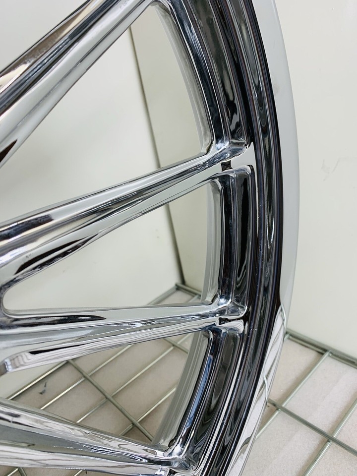 Harley Dyna 2000 Up FRONT FXDL LOWRIDER 13 SPOKES Chrome Wheel 1” Axle ...