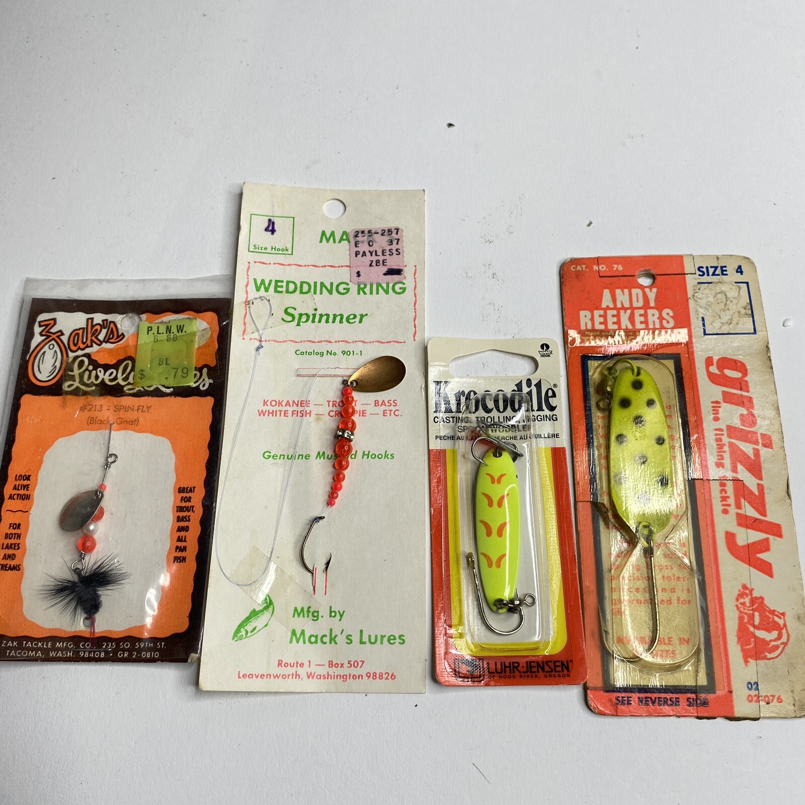 Mack's Lure Wedding Ring Grizzly Andy Keepers Krocodile Spoon Trolling ...