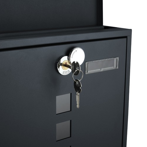 Post Box Wall Mounted Letterbox Mailbox Stainless Steel Newspaper ...