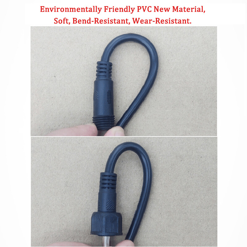 55*21mm DC Waterproof Power Extension Wire Cable 12V Plug Socket ...