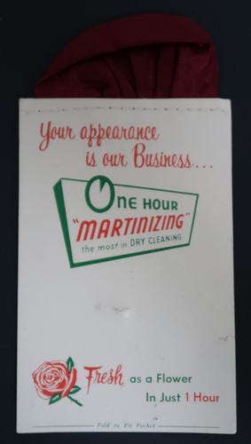 One Hour Martinizing Dry Cleaning Old Hickory Tenn. Vintage Paper ...