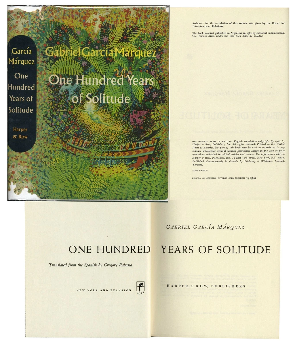 One Hundred Years Of Solitude First Edition