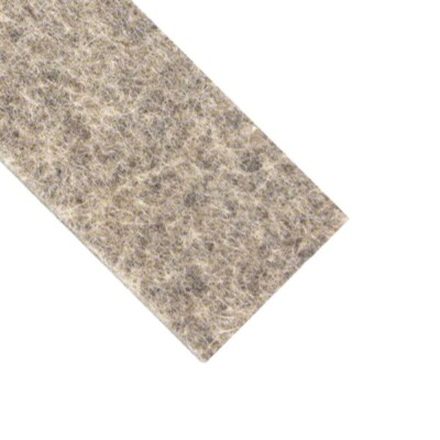 3/4" Thick 1" Wide x 30" Long Gray Firm Wool Fiber Felt F3 Strip with ...