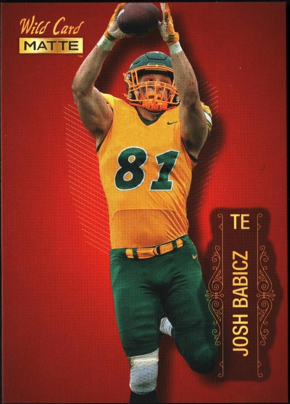 2022 Wild Card MATTE - Josh Babicz #MB-124 Red (RC) for sale online | eBay
