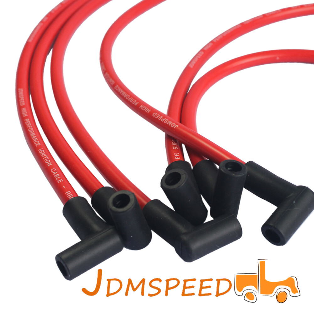 Jdm New Performance Red 10.5mm Ignition Spark Plug Wires 3800 Series II ...