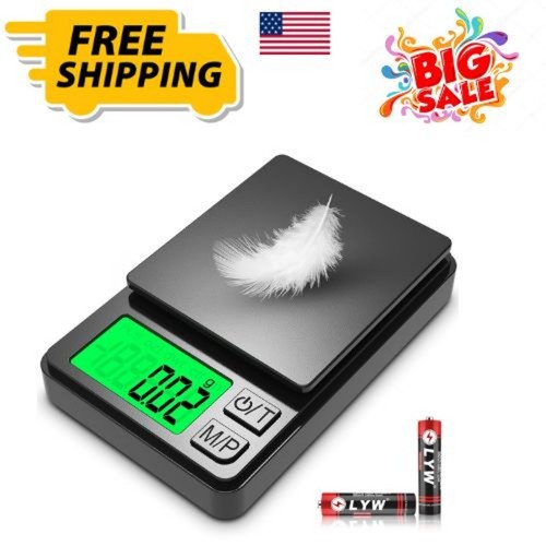 Pocket Scale, 1000G X 0.01G Precision Gram Scale, Small Digital Scale ...