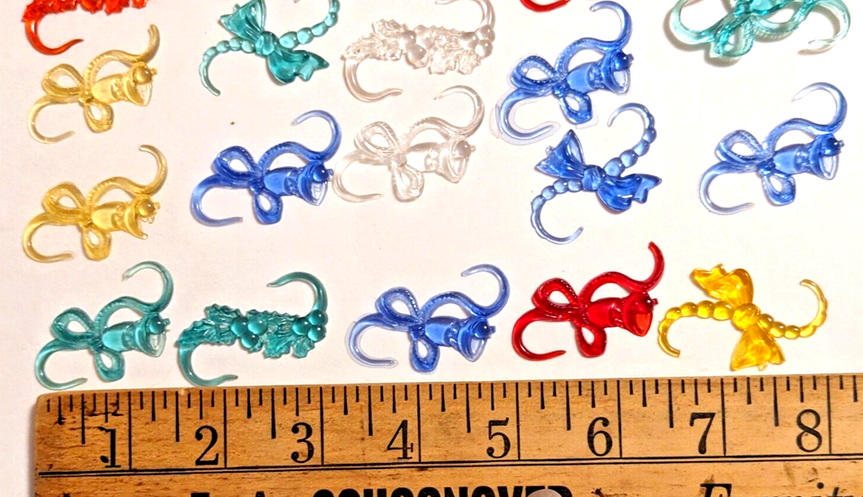 Vintage Christmas Bradford Novelty Plastic Ornament Hangers Hooks Lot ...