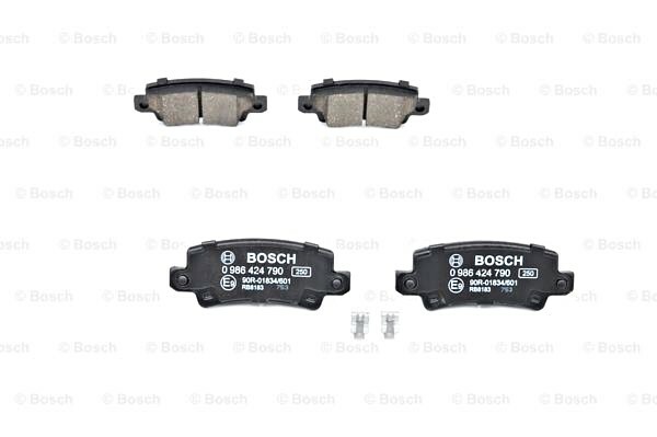 BOSCH Disc Brake Pads SET Front Rear Axle Fits TOYOTA Corolla Runx 2001 ...