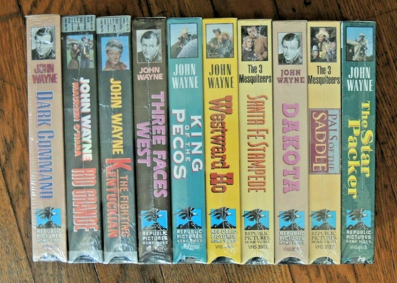 John Wayne Western Movie Collection 10 Movie Set VHS Collection New and ...