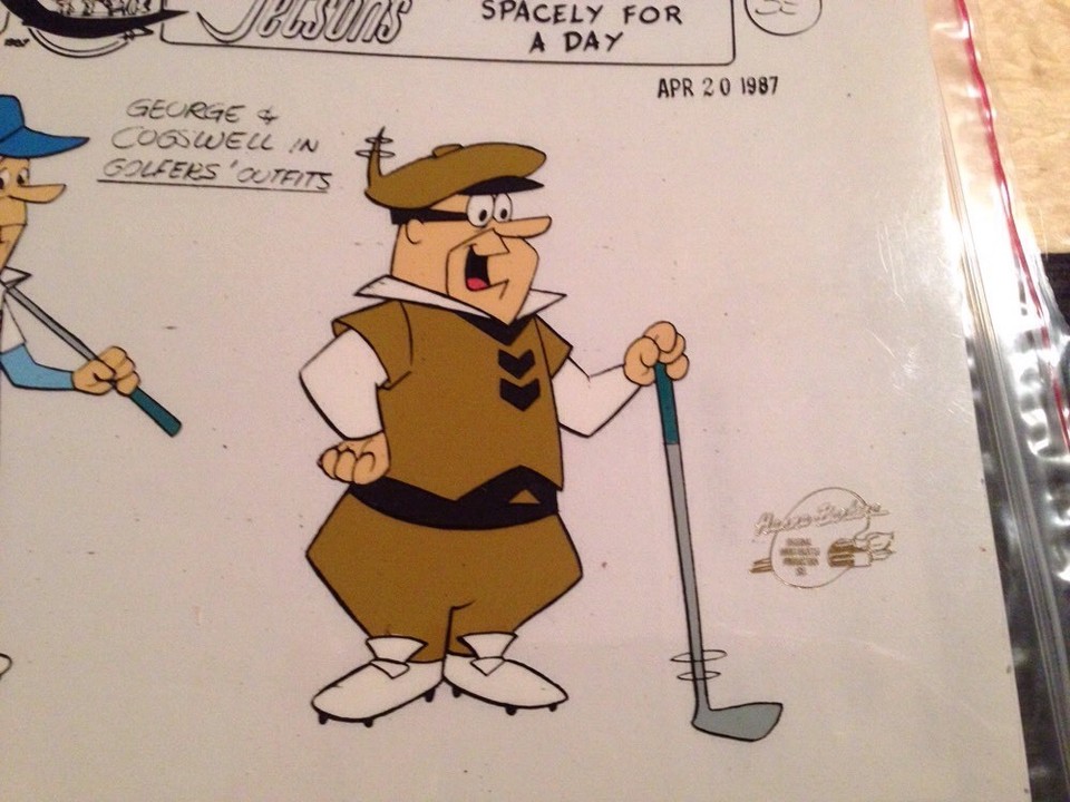 Hanna Barbera Jetsons George & Cogswell Golf Model cell | eBay