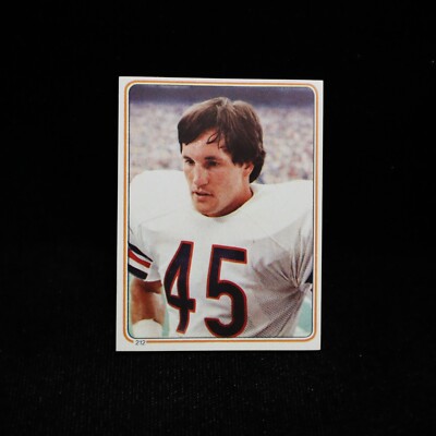 1983 Gary Fencik Chicago Bears Topps Sticker #212 | eBay