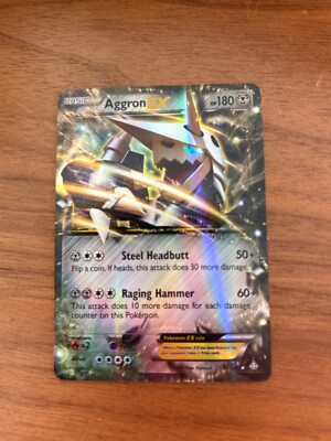 Aggron EX Rare Pokemon EX Card! (2015) Excellent Condition | eBay