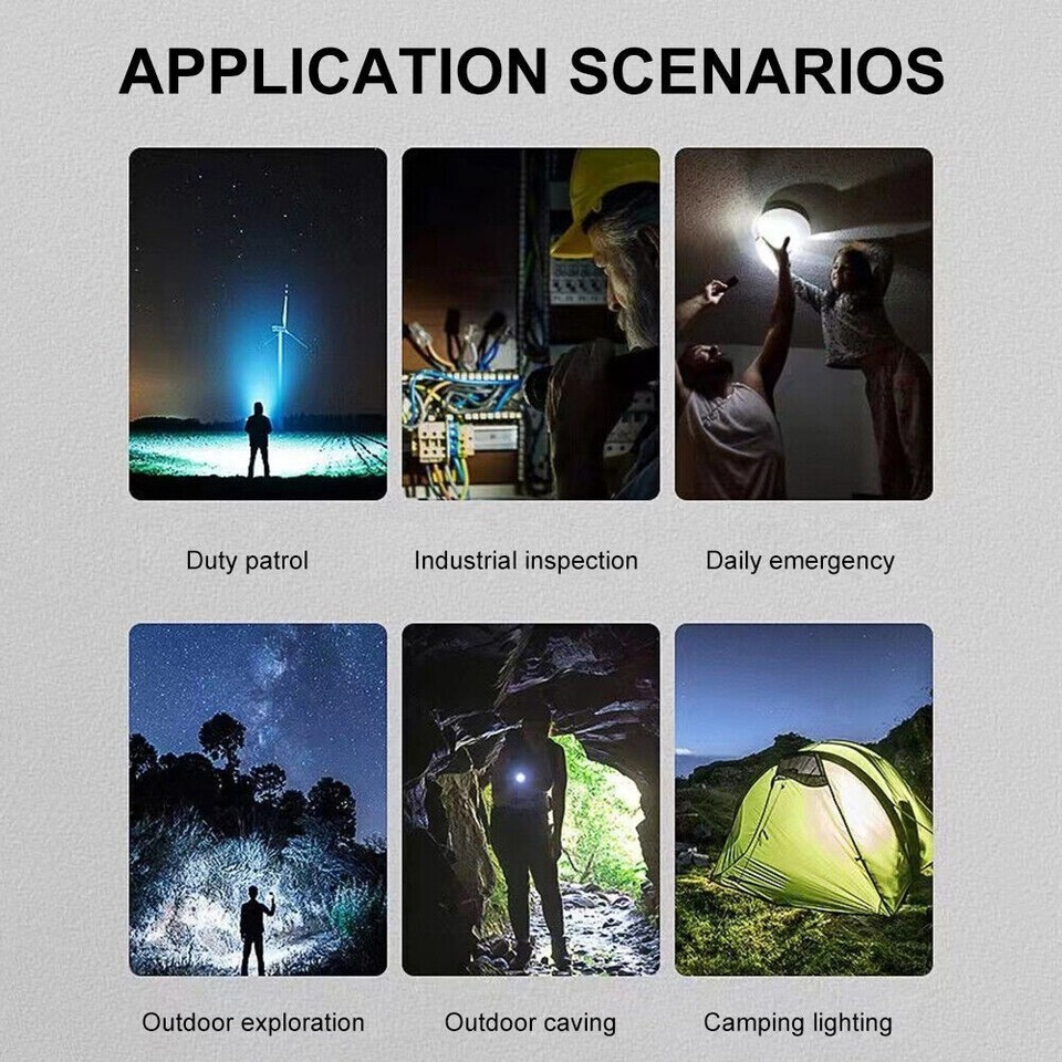 Super Bright LED Mini Flashlight Side Light Strong Magnetic Flashlight ...