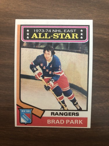Brad Park All-Star 1974-75 Topps Hockey #131 New York Rangers HOF EX ...