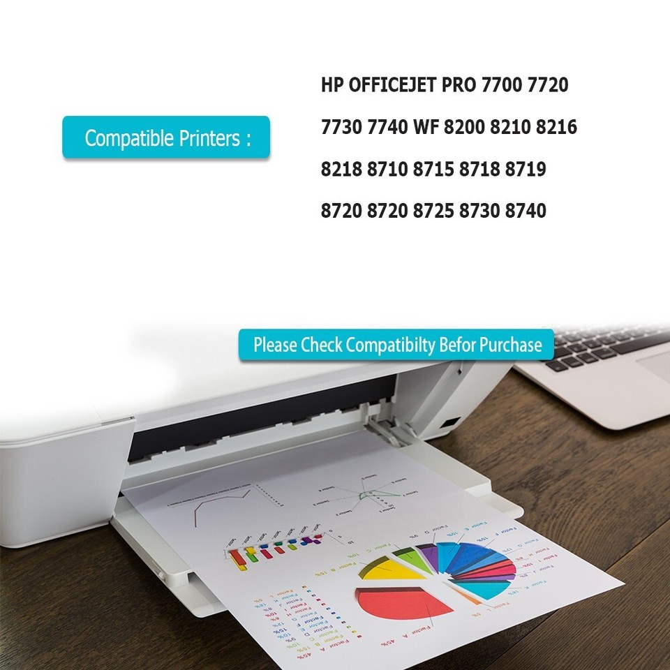 4 Ink Cartridge 953XL For HP OfficeJet Pro 7700 7720 7730 7740 WF 8200 ...
