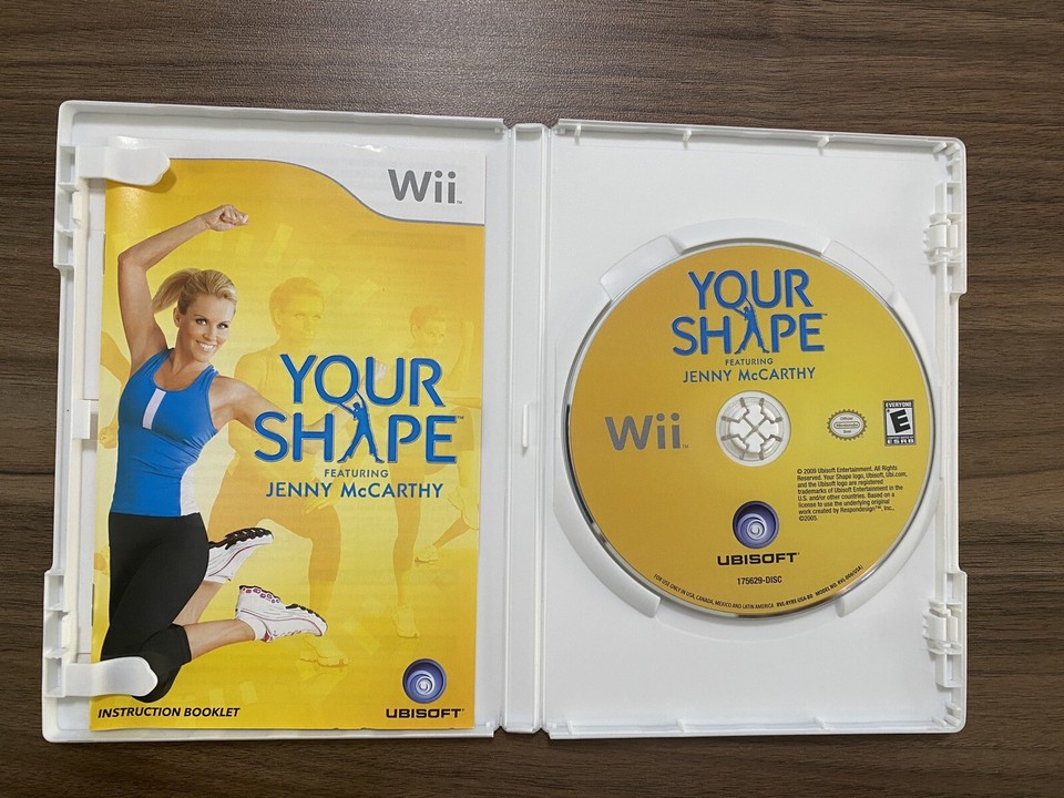 Your Shape Jenny McCarthy Nintendo Wii Exercise Fitness Game Complete w ...