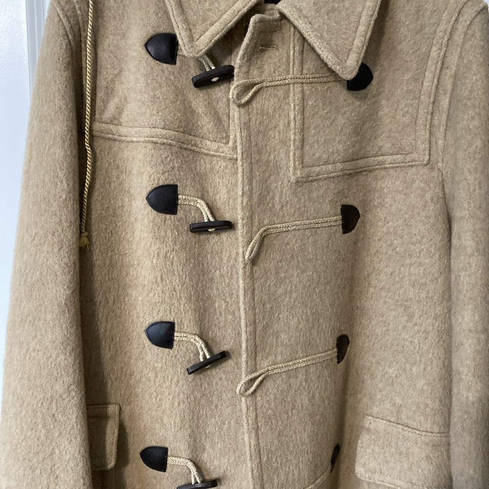 Vintage Lodenfrey Duffle Coat Mens Large Wool Hooded Toggle Western ...