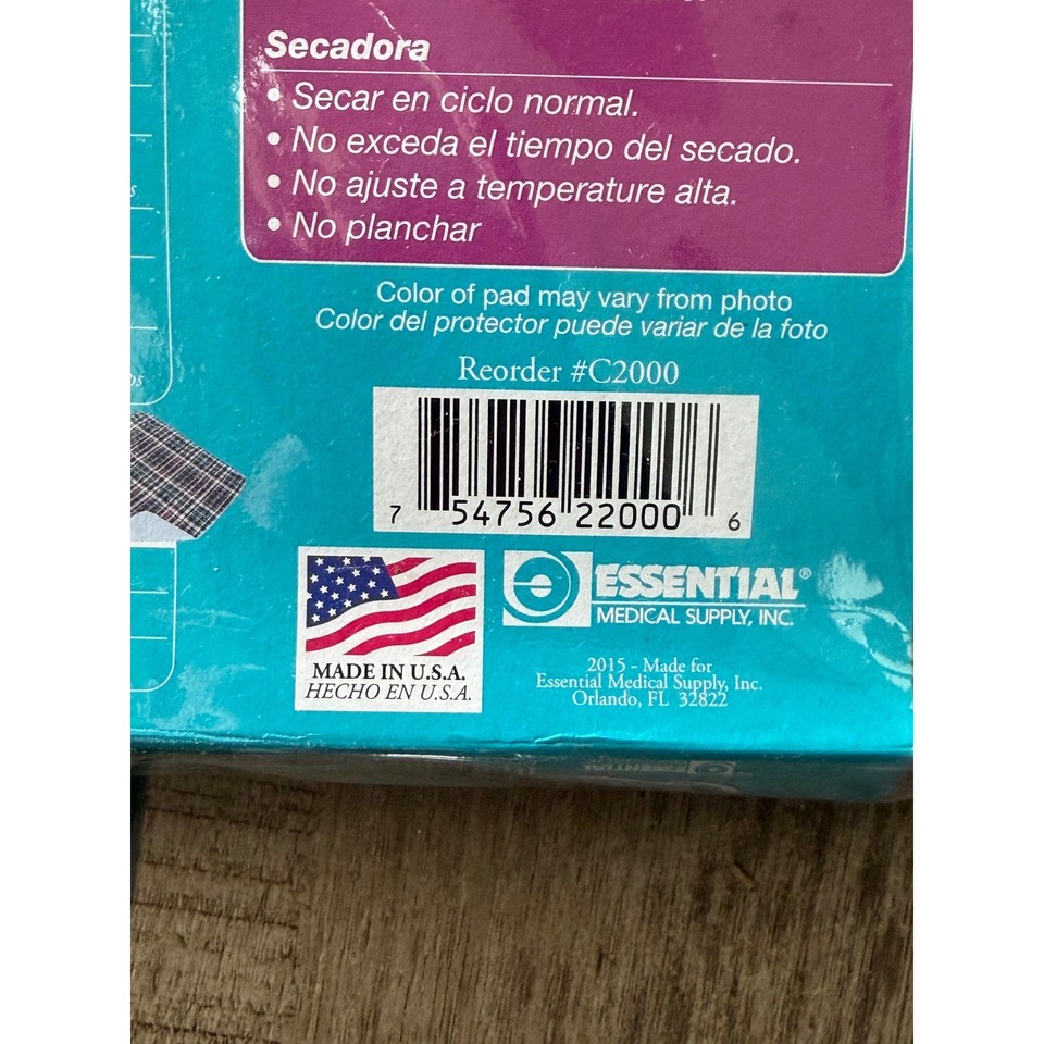 Quik Sorb Essential Medical Supply Reusable Underpad Protector 17x24 ...