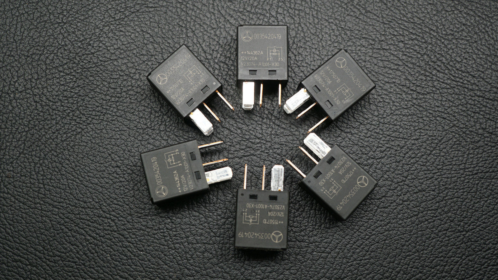 X6 GENUINE MERCEDES BENZ 012 RELAY RELAYS 6 PCS A0035420419 ...