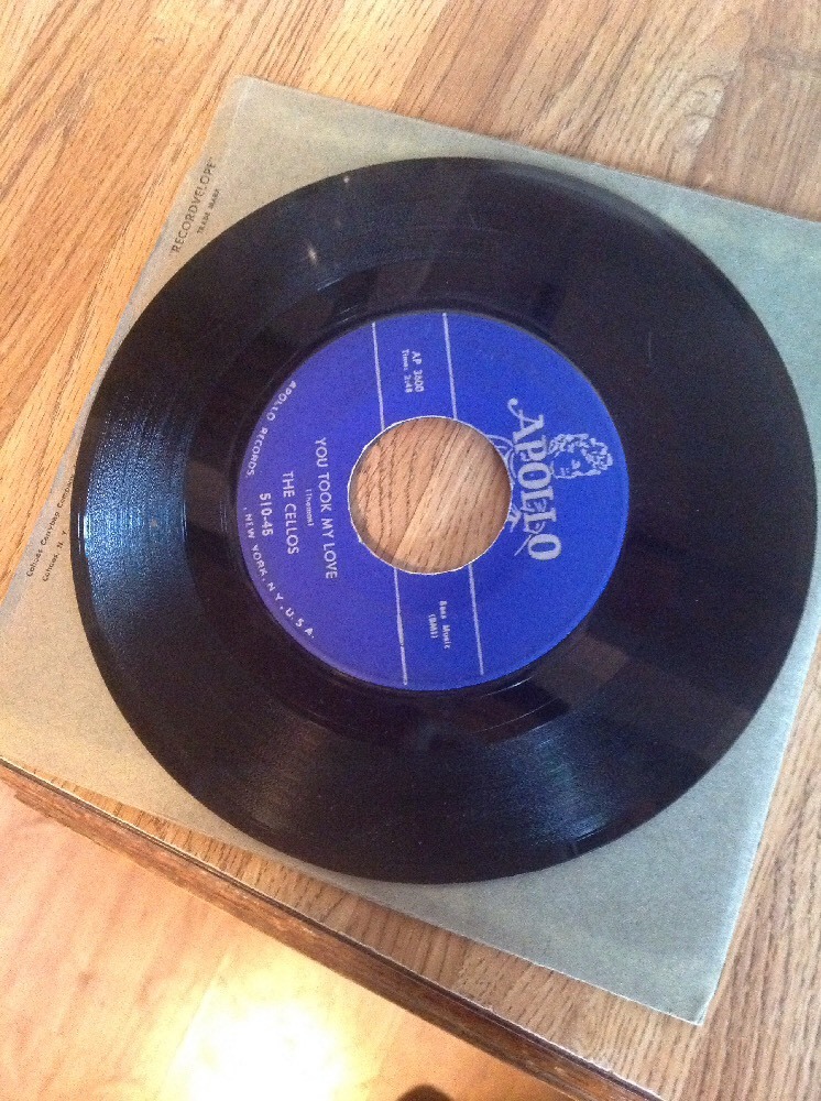 THE CELLOS 45 Rang Rang Ding Dong / You Took My Love APOLLO Doo WOP ...