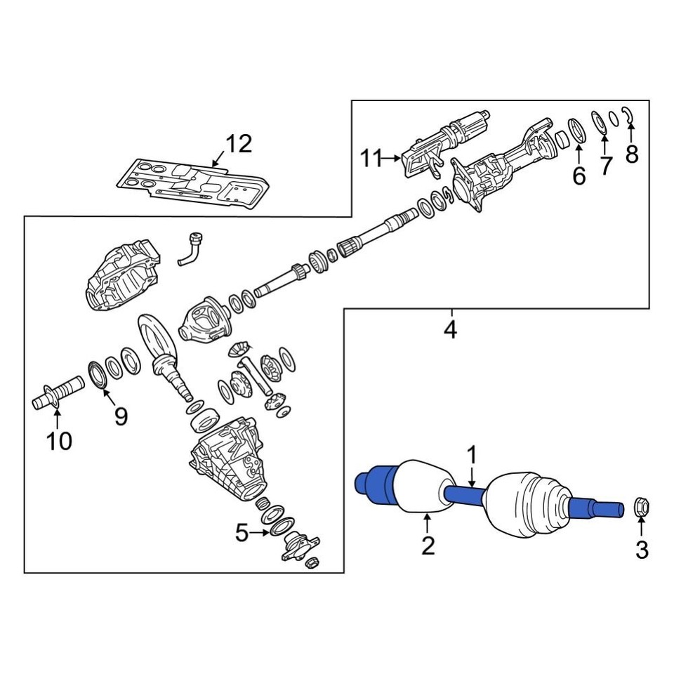 For Ram 1500 Classic 2019-2021 Ram 52123702AC Front CV Axle Assembly | eBay