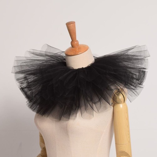 2pcs Victorian Neck Ruff Medieval Elizabethan Ruffle Collars Clown ...