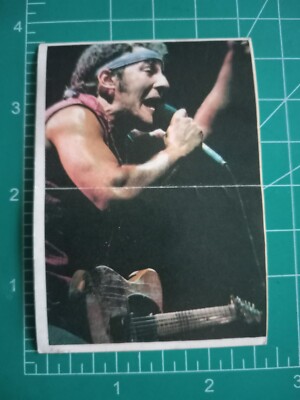 1986 ROCK STARS MUSIC CARD STICKER Brazil BRUCE SPRINGSTEEN | eBay