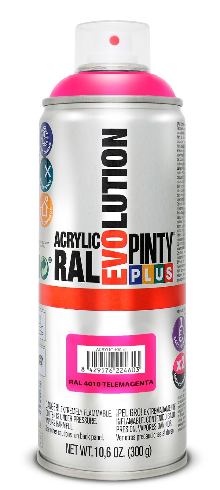 Spray Paint EVOLUTION Gloss - 400ml RAL Colours. Black White Gold ...