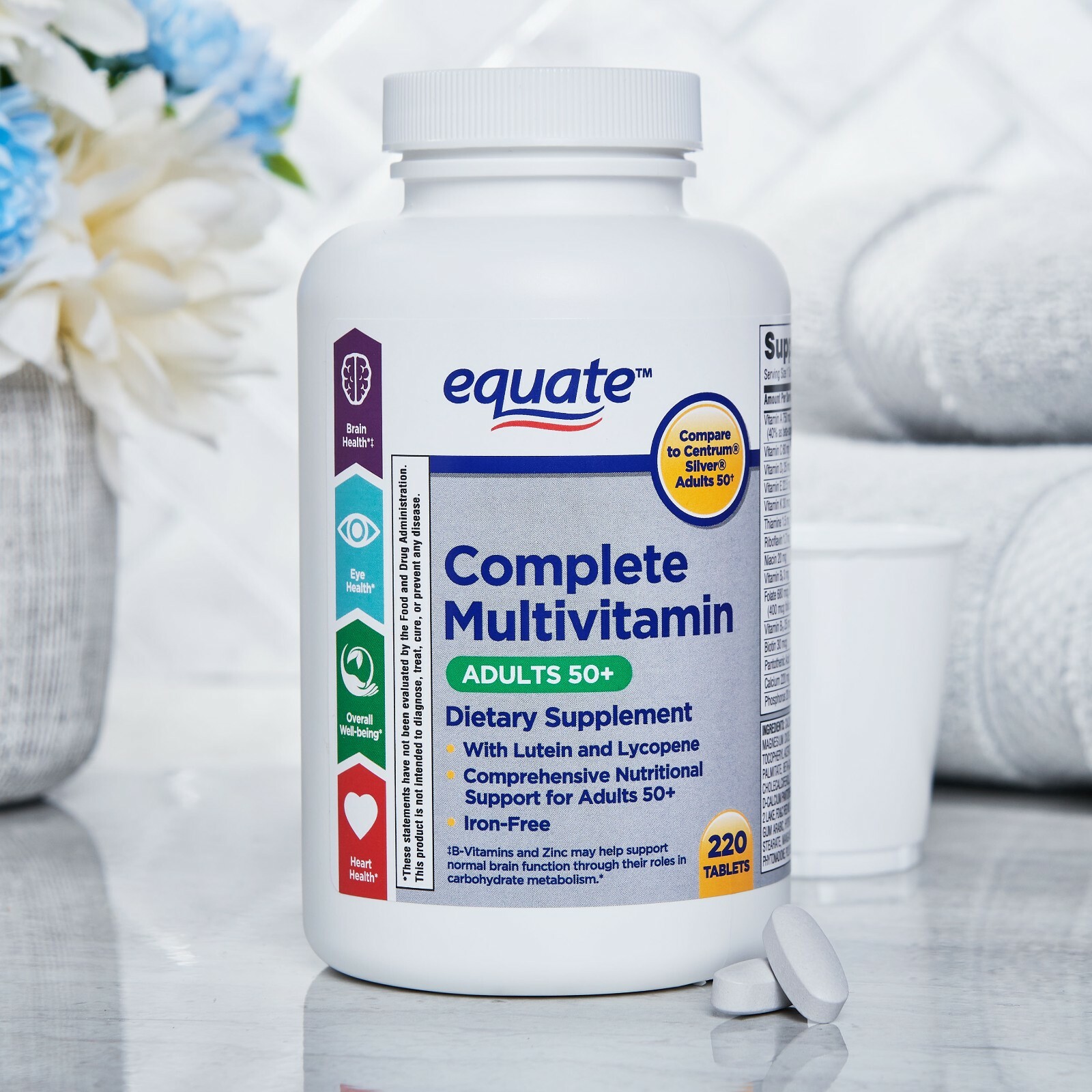 Equate Complete Multivitamin Tablets, Adults 50+, 220 Count..+ | eBay
