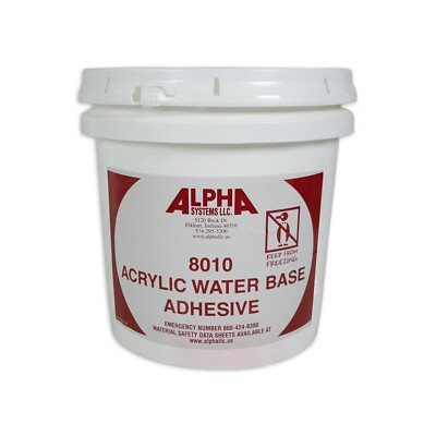 RecPro RV 8010 Rubber Roof Adhesive 1Gal Water-Based Universal Dicor ...