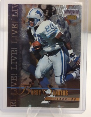 1995 Barry SANDERS CLASSIC IMAGES Live Insert #6 DETROIT LIONS MVP NFL ...