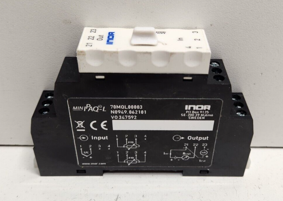 GUARANTEED! INOR TEMPERATURE TRANSMITTER 70MQL00003 | eBay