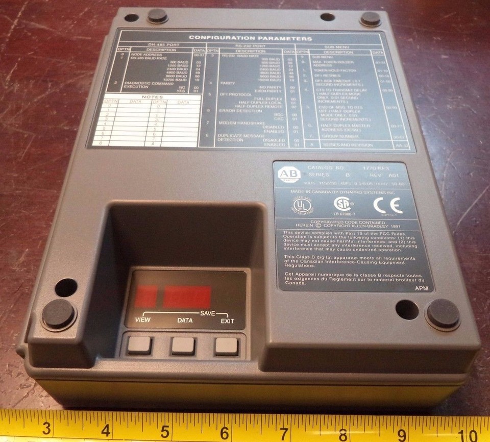 ALLEN-BRADLEY DH-485 COMMUNICATION INTERFACE P/N 1770-KF3 | eBay